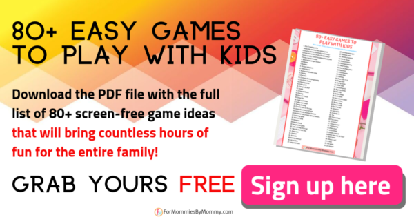 Scree free activities: 80+ Easy games to play with kids