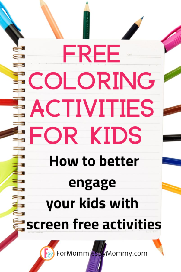 Coloring Activities For Kids: Engaging Your Kids Screen Free