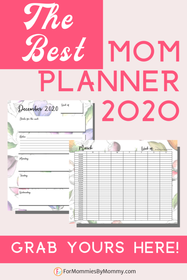The Best Mom Planner Organizer: The Momtastic Planner 2020