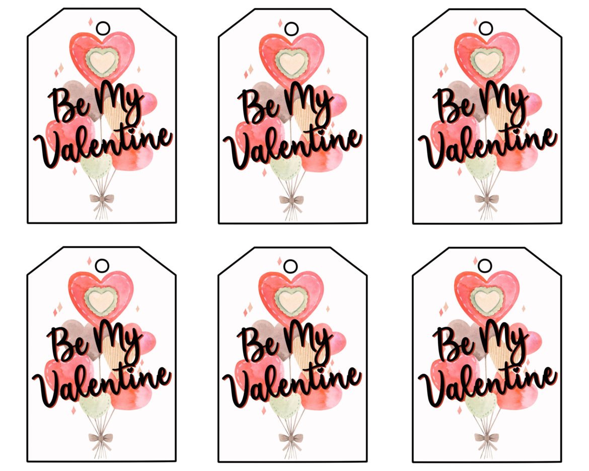 Free Printable Valentine Gift Tags That Are Fun And Pretty