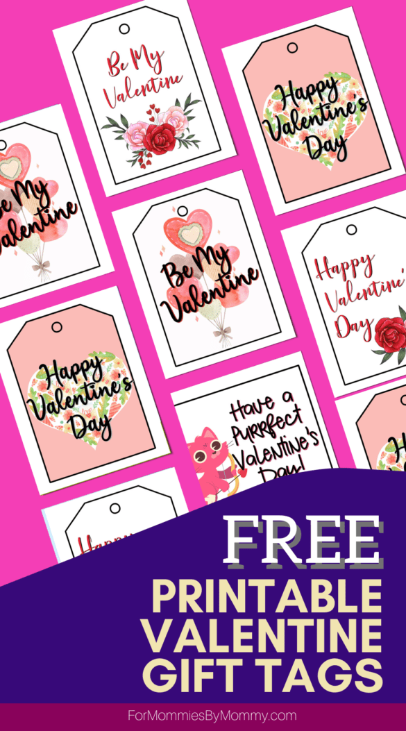 Free Printable Valentine Gift Tags That Are Fun And Pretty