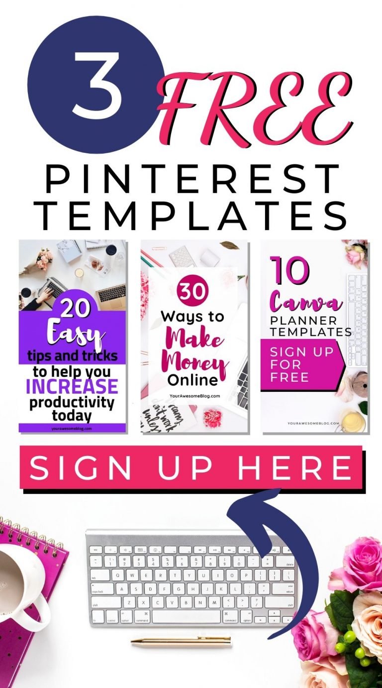 3 Free Pinterest Templates For Canva: Create pins FAST
