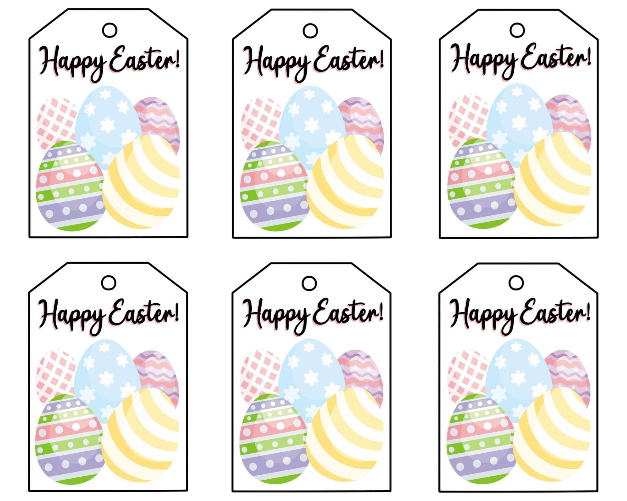6 Adorable FREE Printable Easter Gift Tags