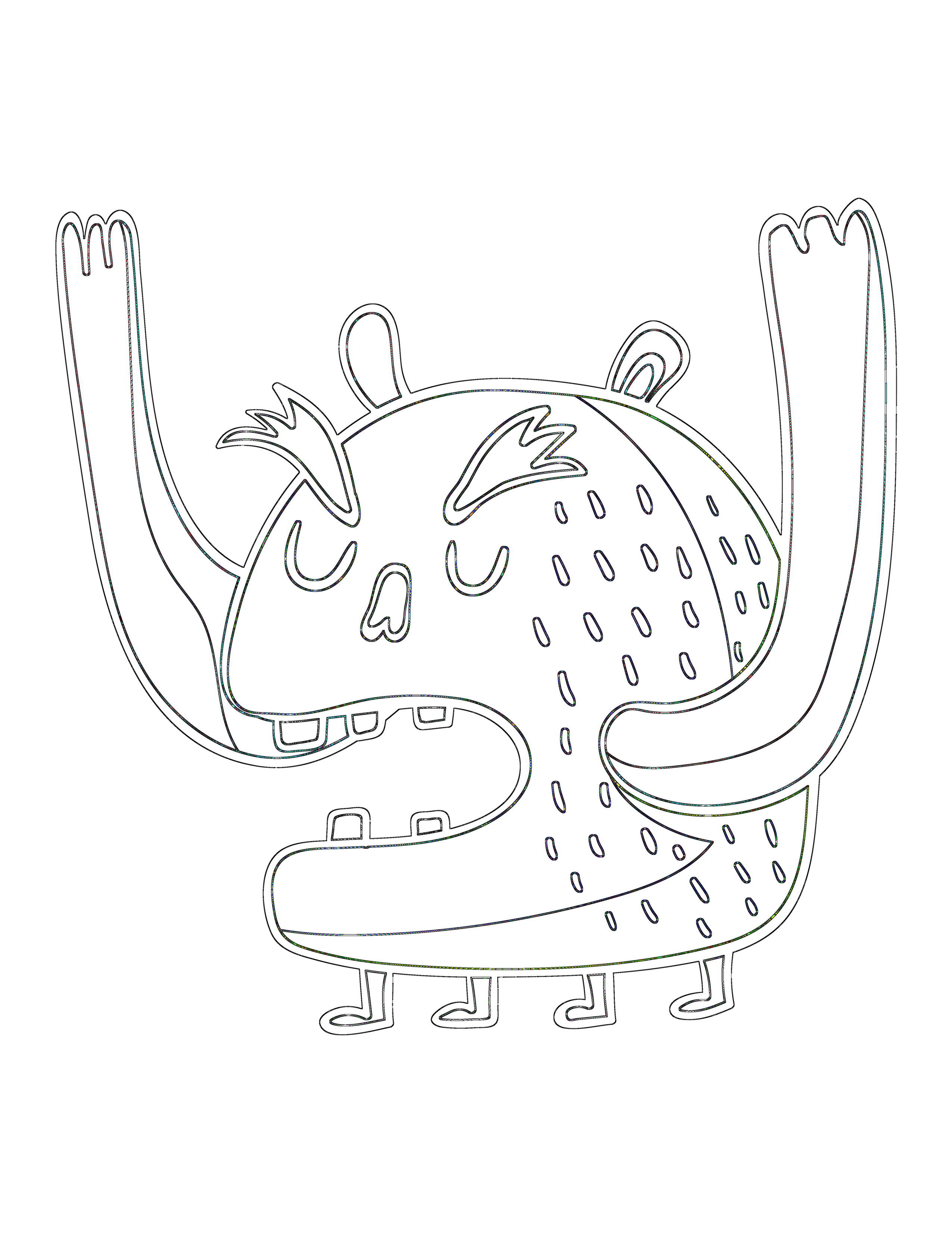 40 Silly Monster Coloring Pages And Doodle Pages For Kids