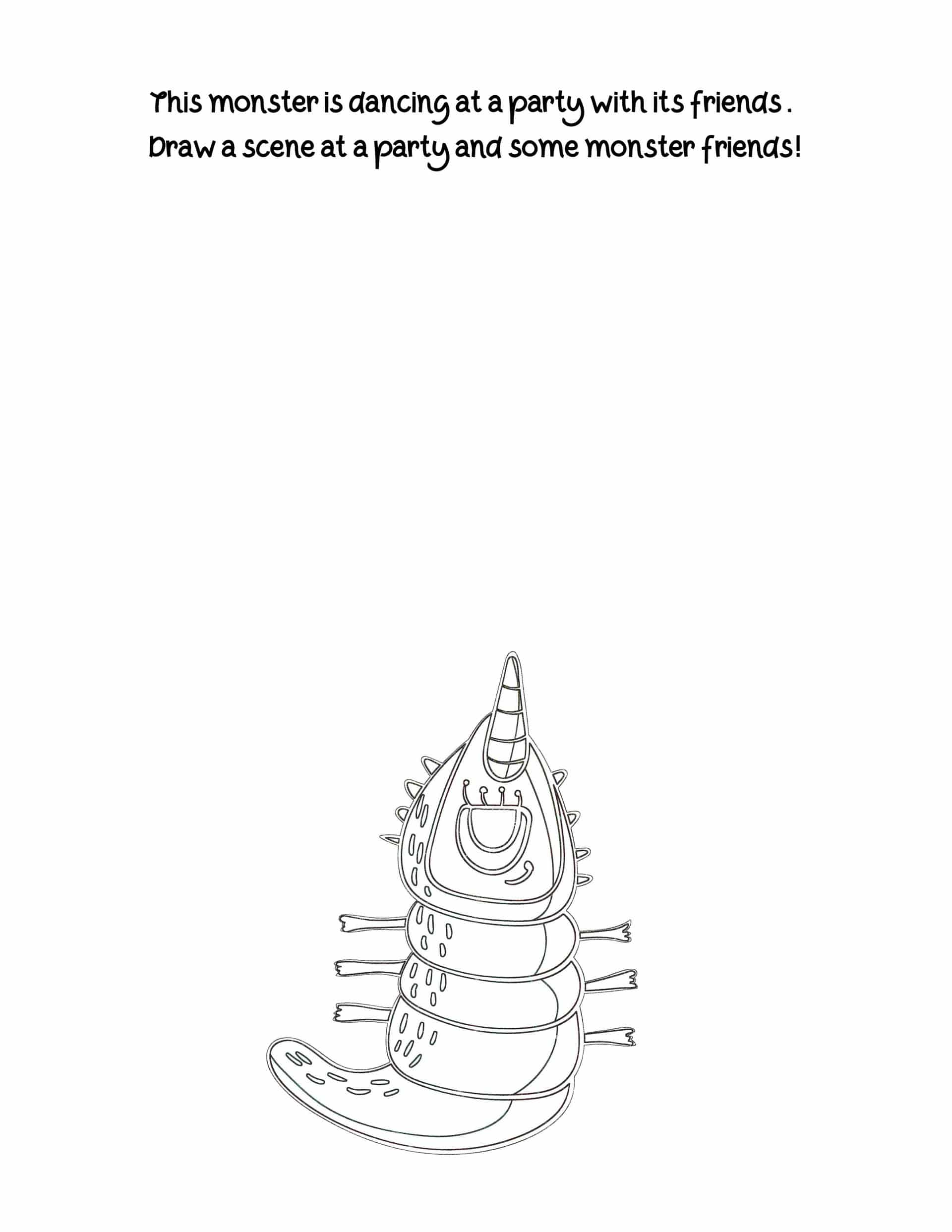 40 Silly Monster Coloring Pages And Doodle Pages For Kids