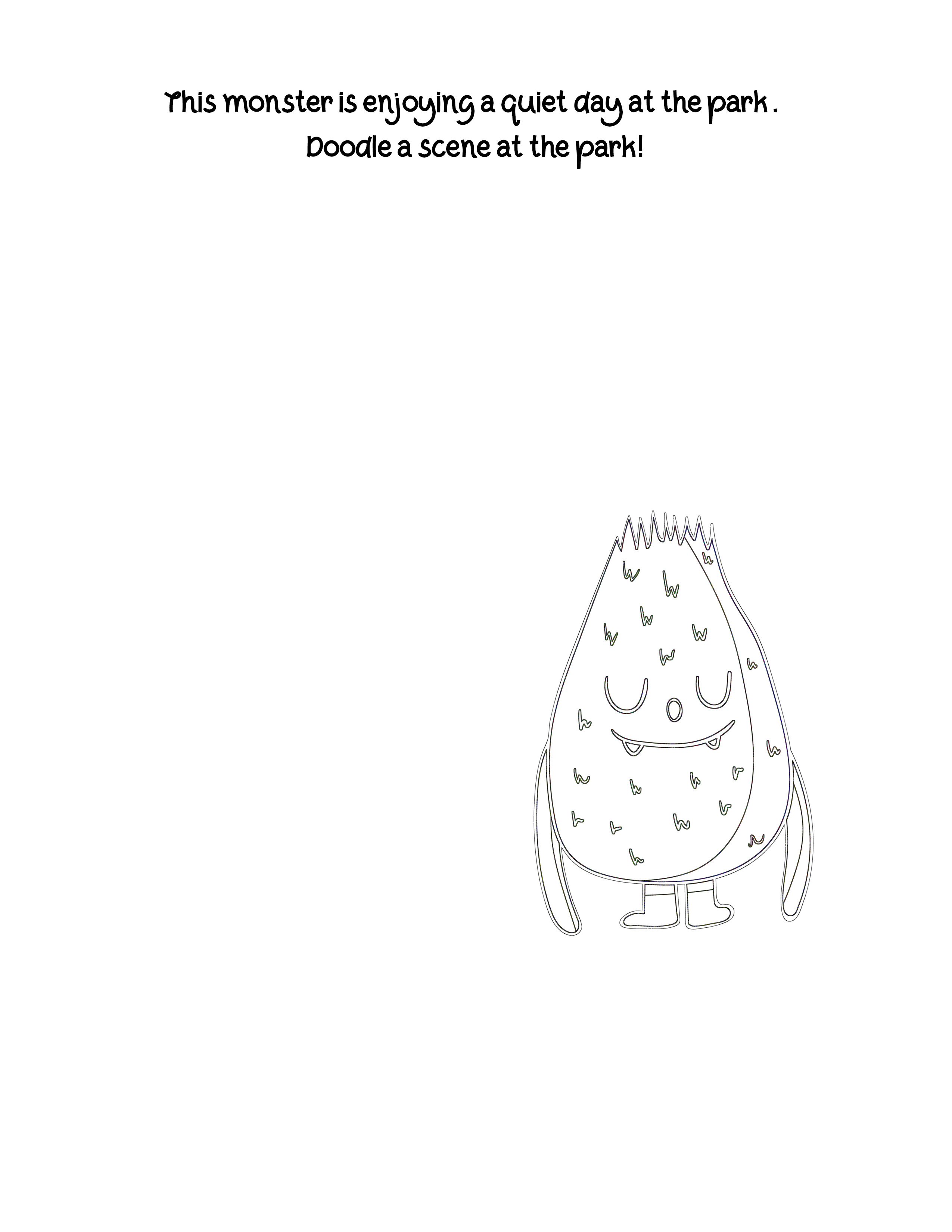 40 Silly Monster Coloring Pages And Doodle Pages For Kids