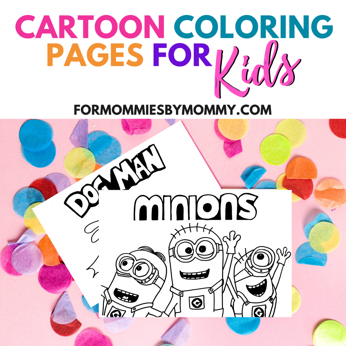 5 Printable Free Cartoon Coloring Pages For Kids That They'd Love