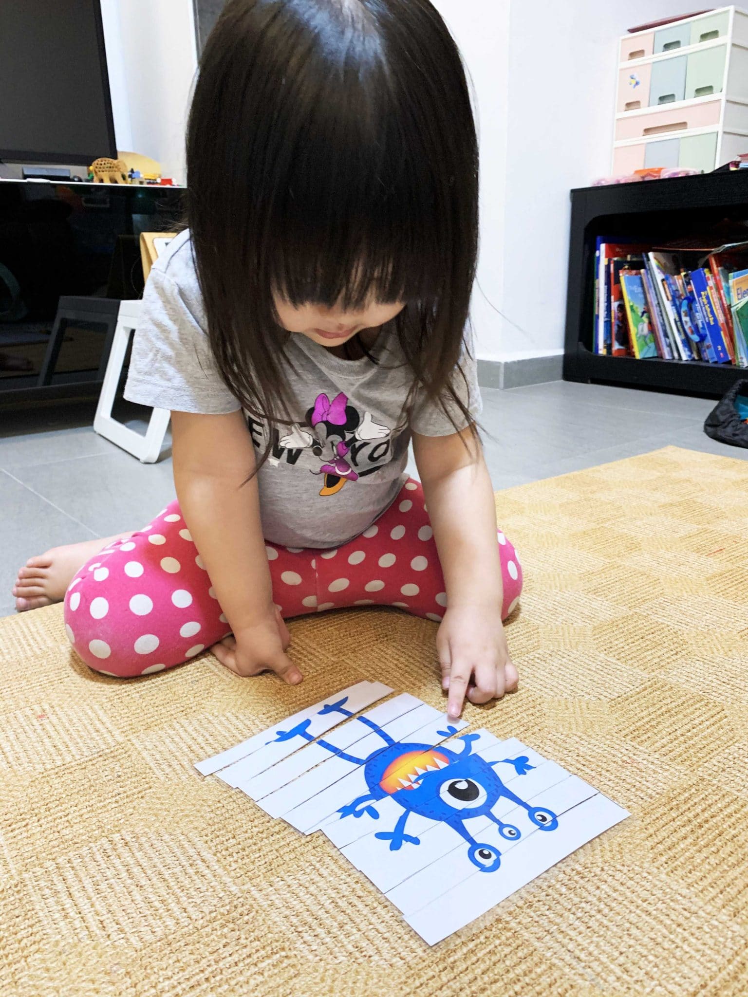 8 Free Printable Puzzles For Kids: Funny Monsters Jigsaw