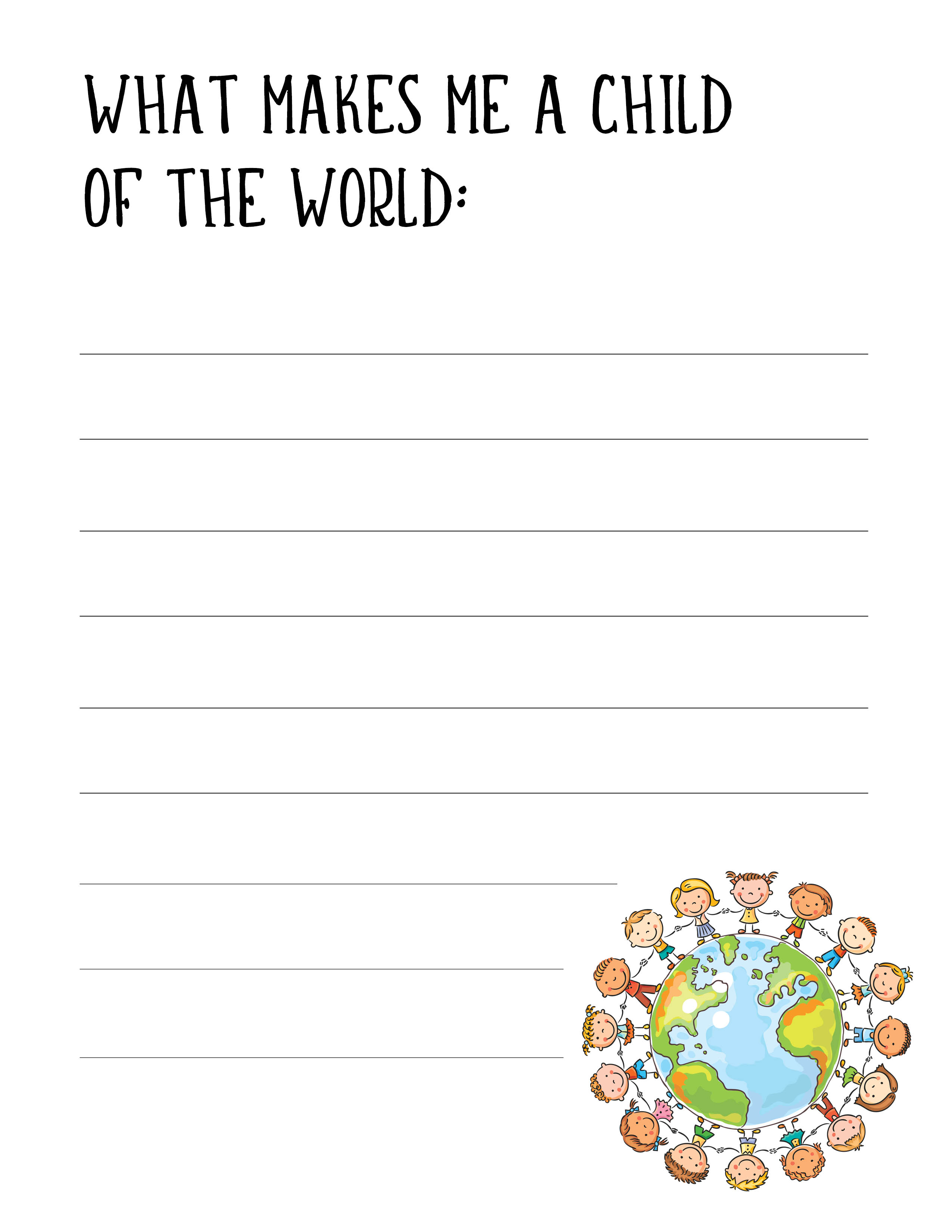 Children Of The World Free Printable Activity Pack