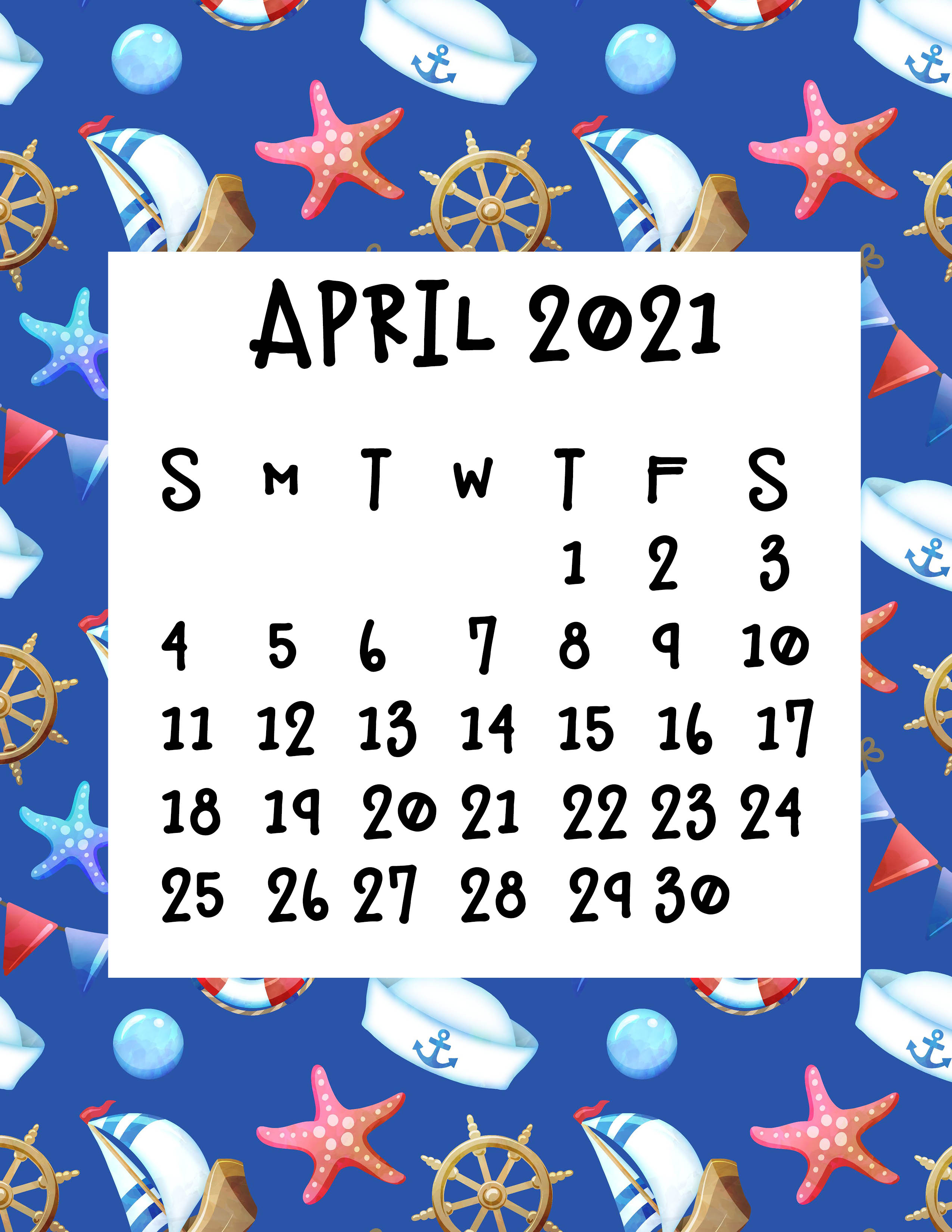 Free Student Planner 2021 In Colorful Nautical Designs