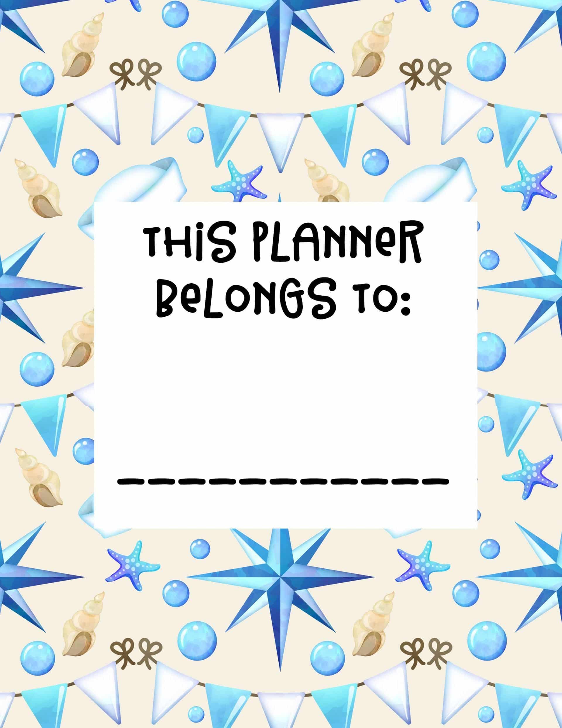 Free Student Planner 2021 In Colorful Nautical Designs