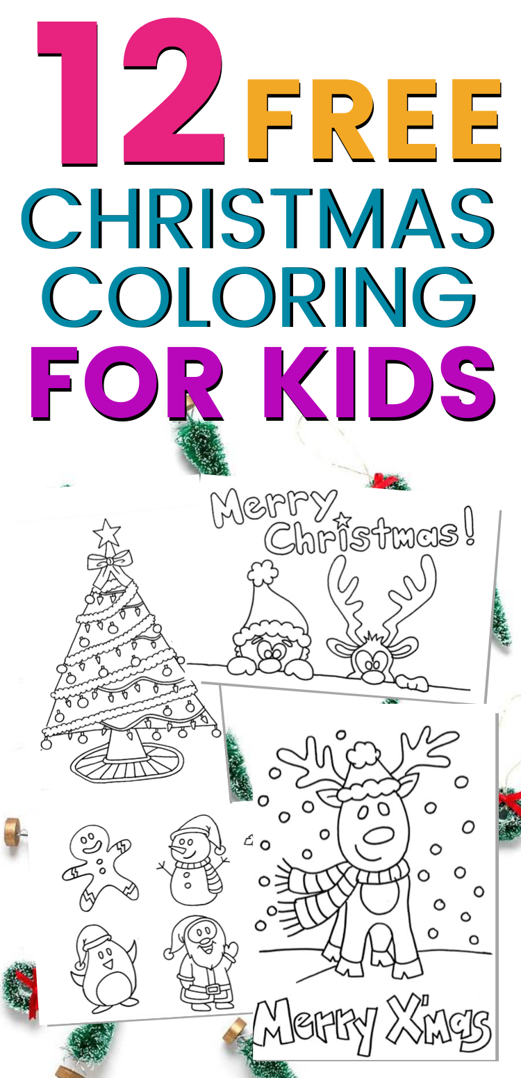 Screen-Free Fun: 12 Free Christmas Coloring Pages For Kids