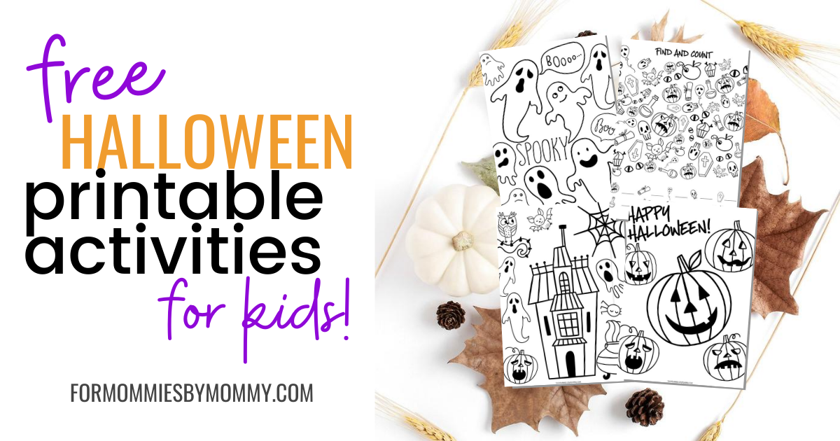 Free Halloween Activity Sheets For Kids
