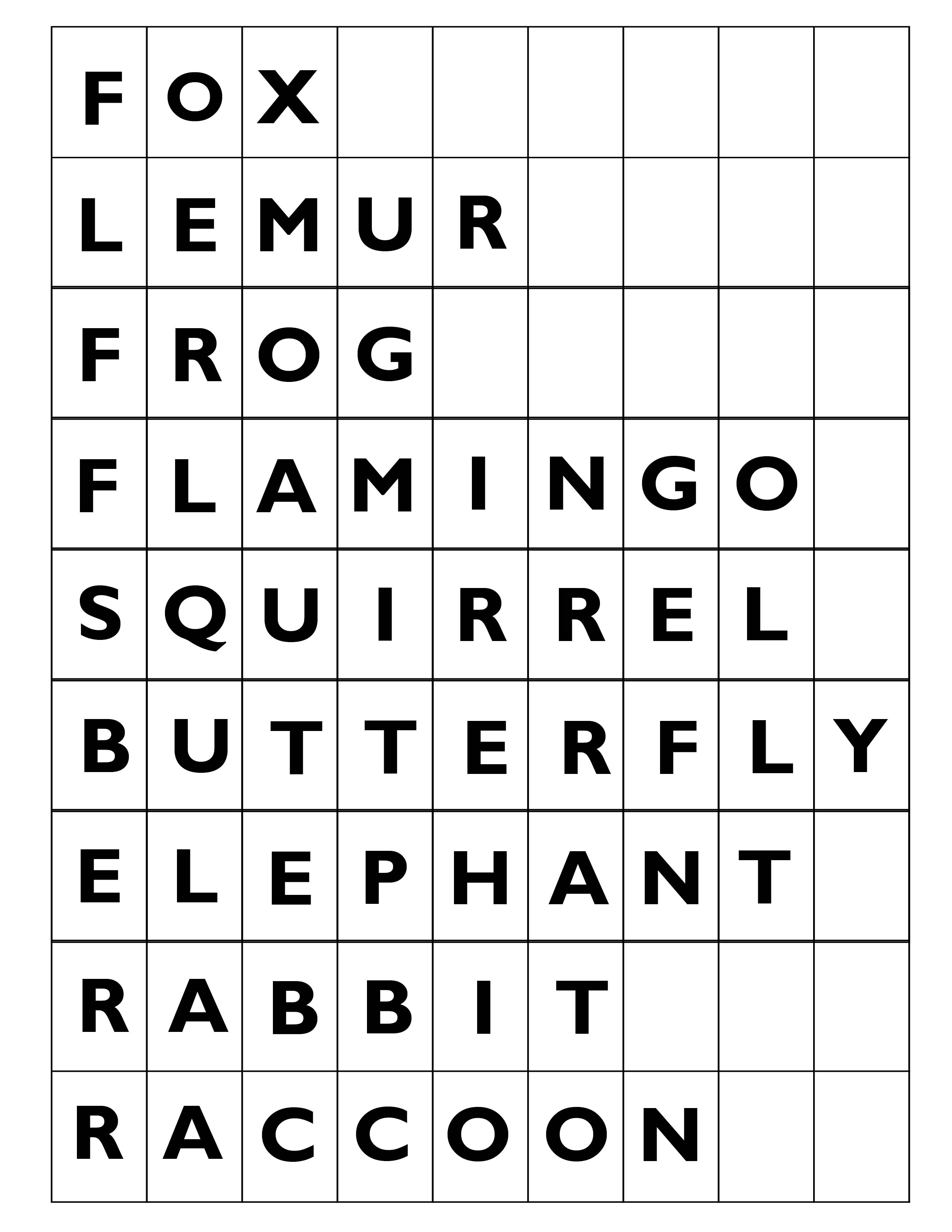 Free Animal Matching Printable Flashcards For Preschoolers