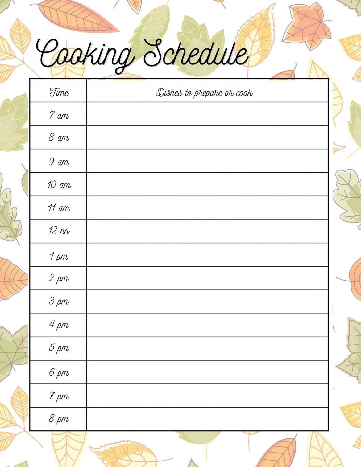 Free Thanksgiving Planner Printable - For Mommies By Mommy