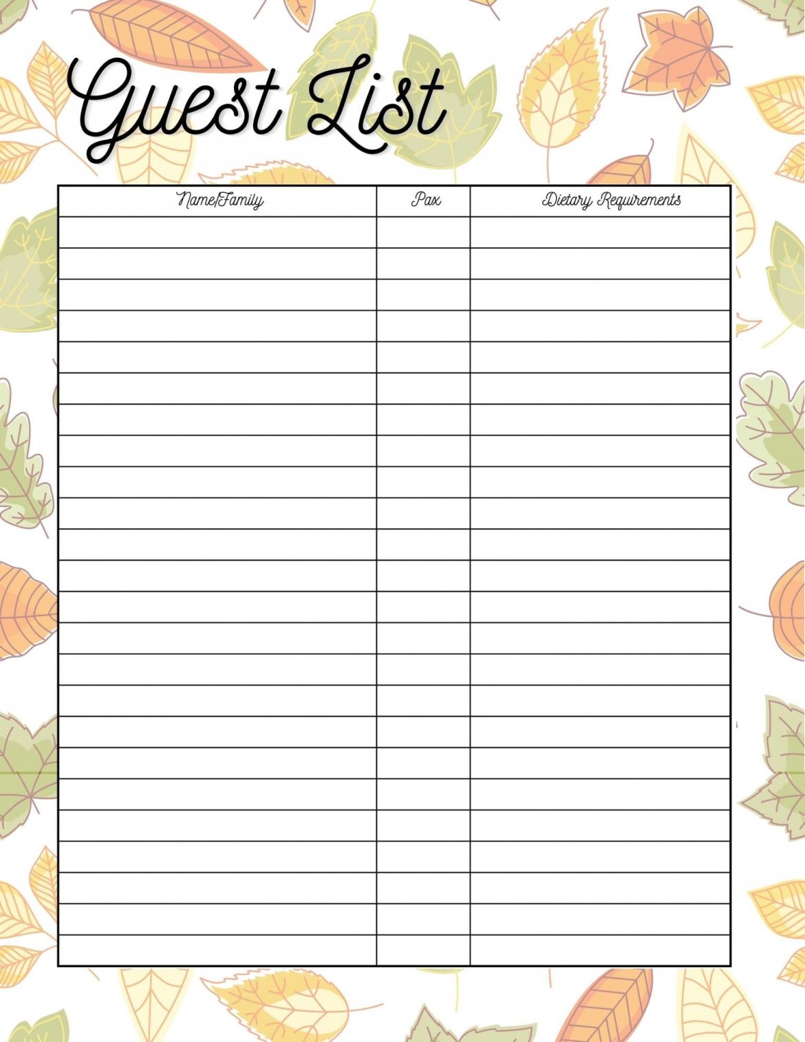 Free Thanksgiving Planner Printable - For Mommies By Mommy